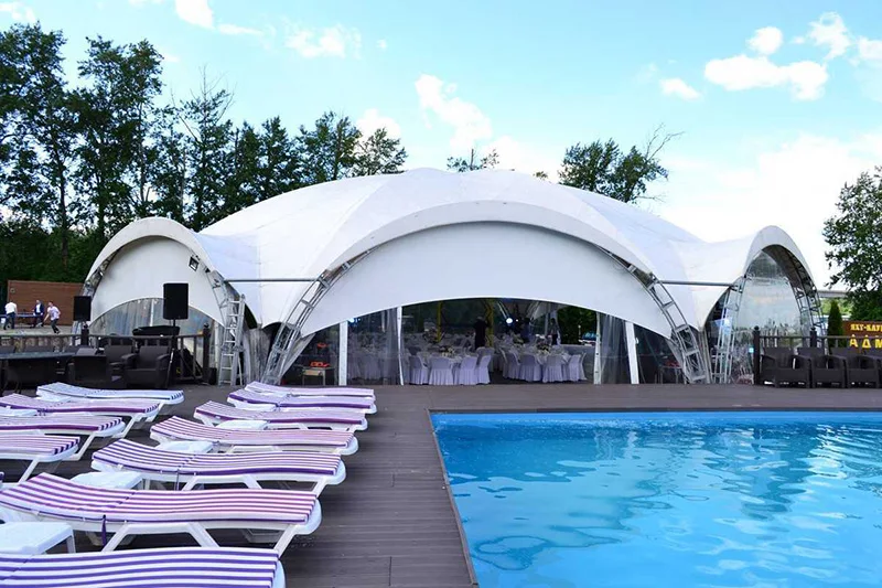 High Quality 30x30m Hall Gazebo Tarp Floor Teepee Tent Steel ...