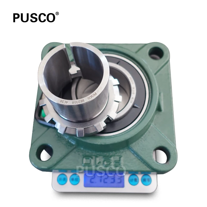 Pusco Ukf210+he2310 Pillow Block Bearing Uk210 Inch Shaft Pillow Block Unit Adapter Sleeve ...