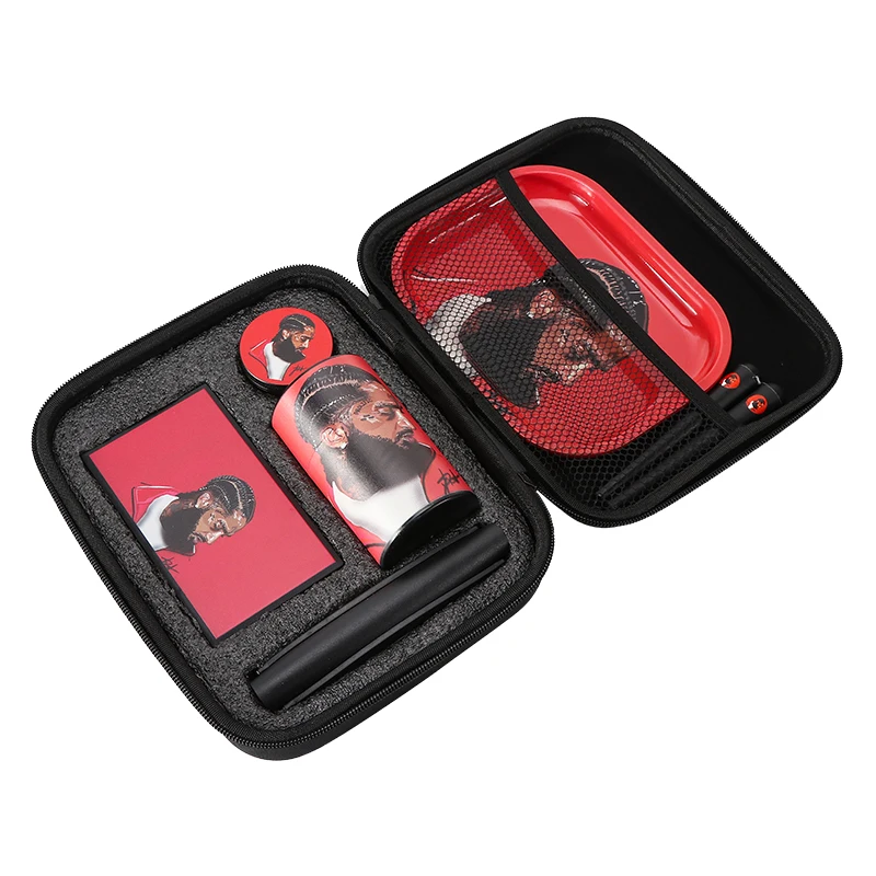 Portable Premium Custom Rolling Tray Herb Smoking Set Kit Smoke Box ...