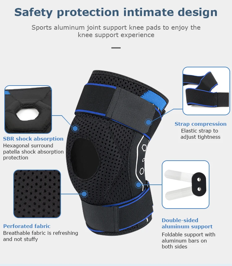 Custom Orthopaedic Stretch Compression Knee Brace Pain Relief Swelling ...