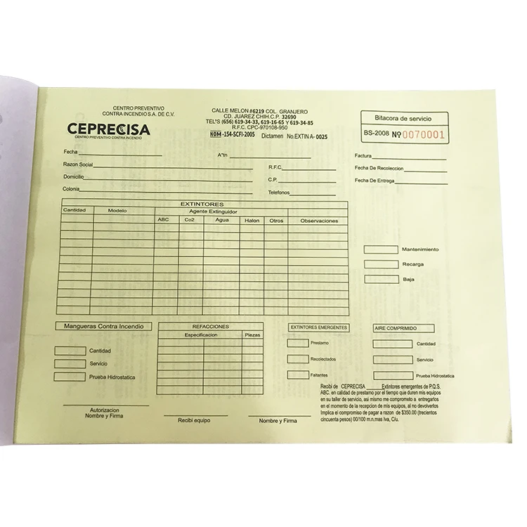 Custom Sales Order Book Receipt Invoice Duplicate Carbonless Copy Paper ...