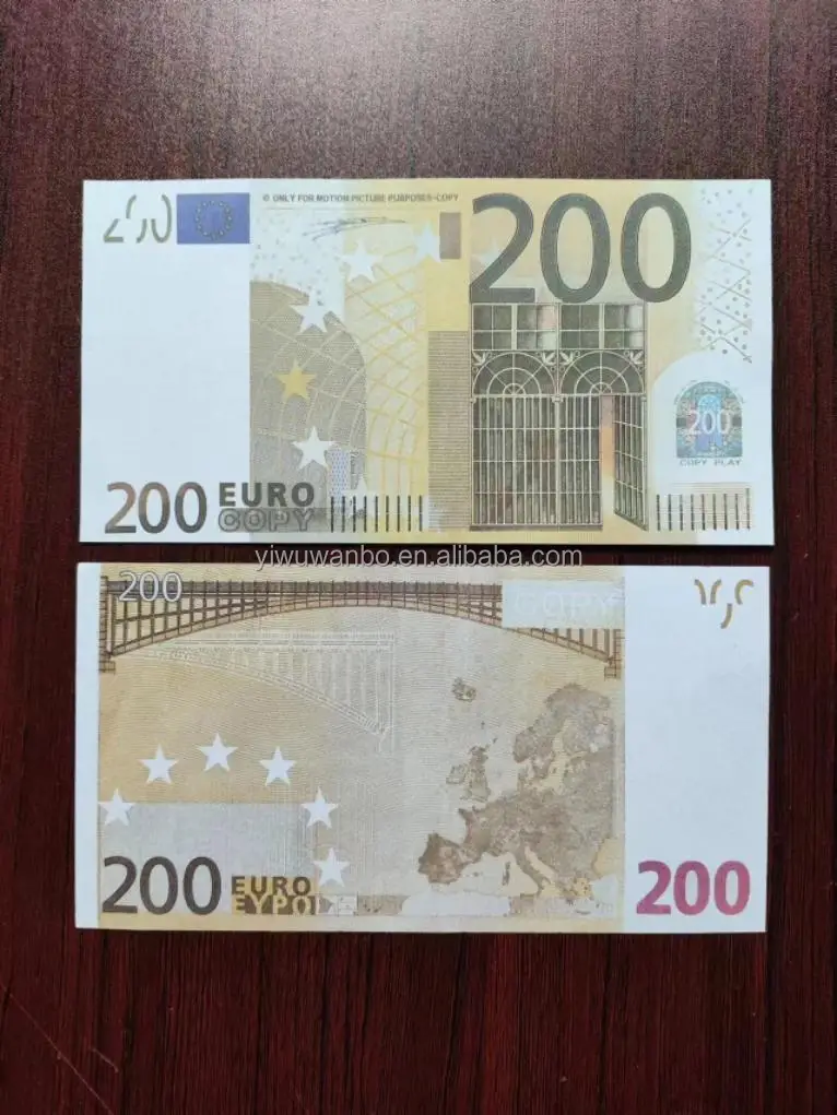 Movie Prop Euro Bank Ancestor Money Notes Party Novelties