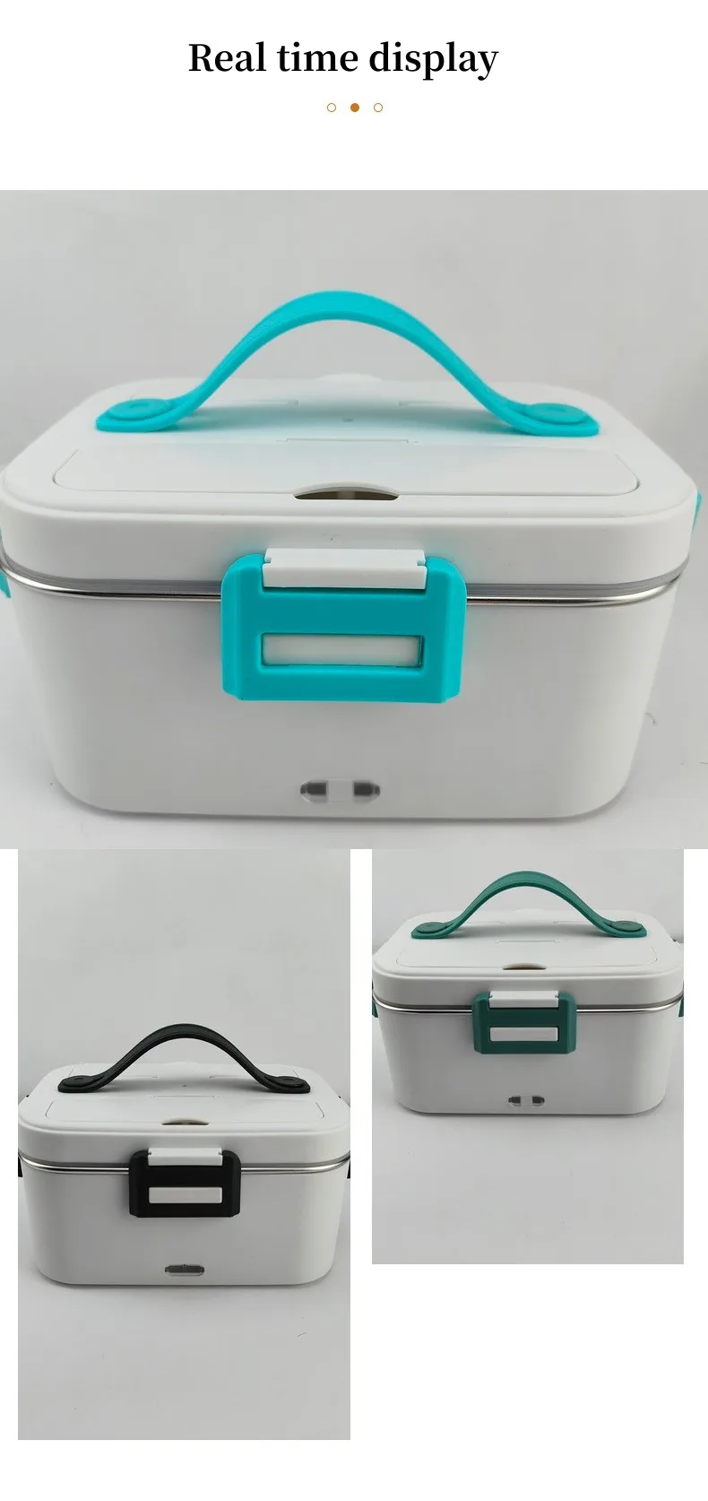 New Portable Electric Digital Lunch Box Heating Food Warmer Stainless ...