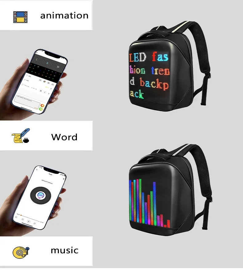 Colorful Promotion LED Backpack - Dynamic LED Screen Display