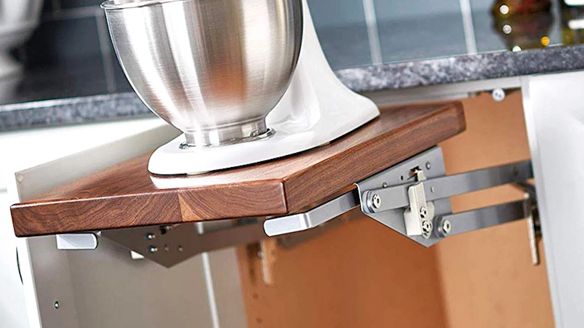 Welltop Kitchen Cabinet Mechanism Spring Loaded Appliance Cabinet Lift ...