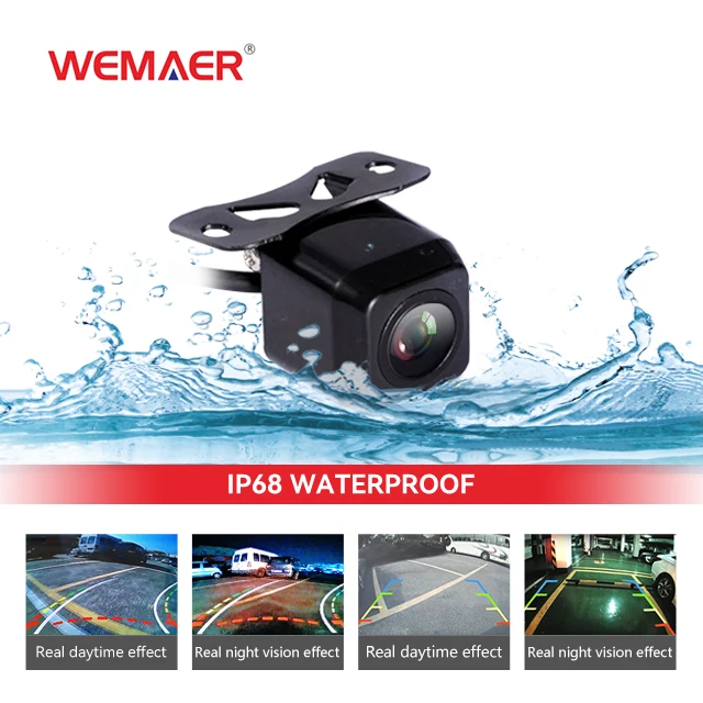 WEMAER Universal Rear View Monitor 170 Degree Mini Car Rear View ...