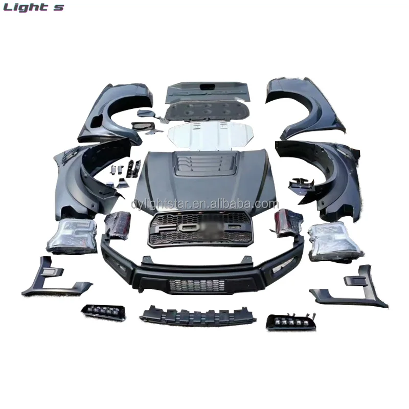 Perfect Upgrade Body Kit With Bumpers Front Grill For Ford Ranger T6 T7 ...