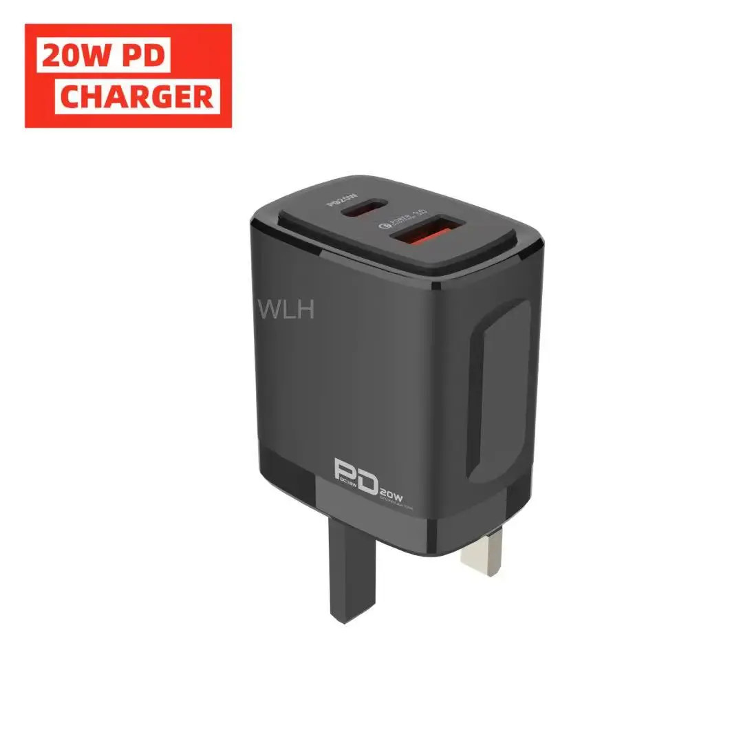 EU US Uk Plug Pd 20W Usb Type C Fast Wall Adapter 20W Usb C Charger 20W ...