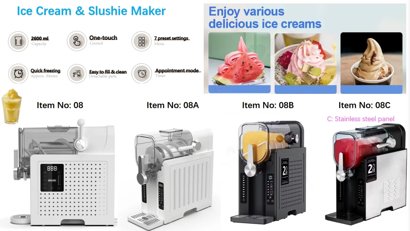 Home 200w Small Portable Frozen Drink Smoothie Slushie Machine Ice ...