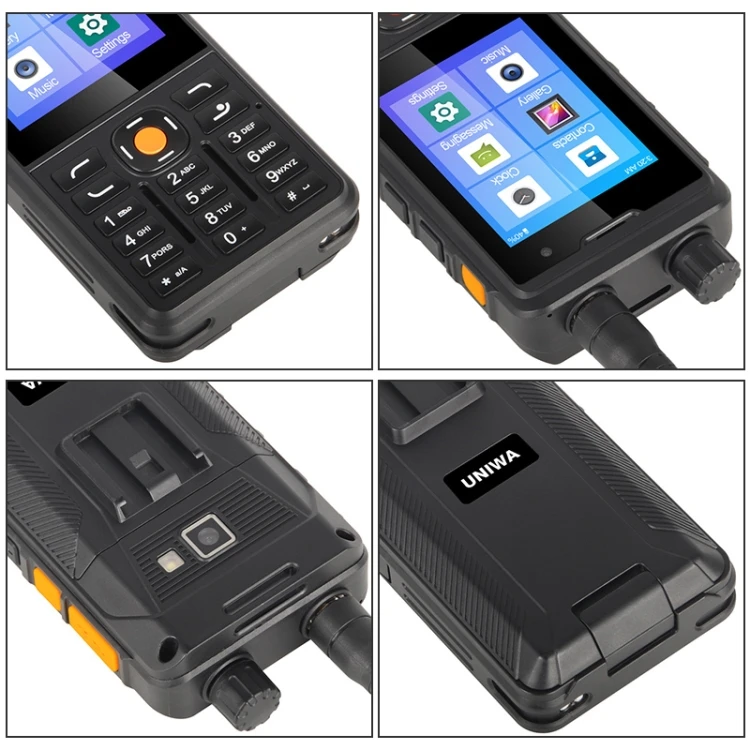 UNIWA P5 Analog POC Walkie Talkie Rugged Phone - 4G Feature