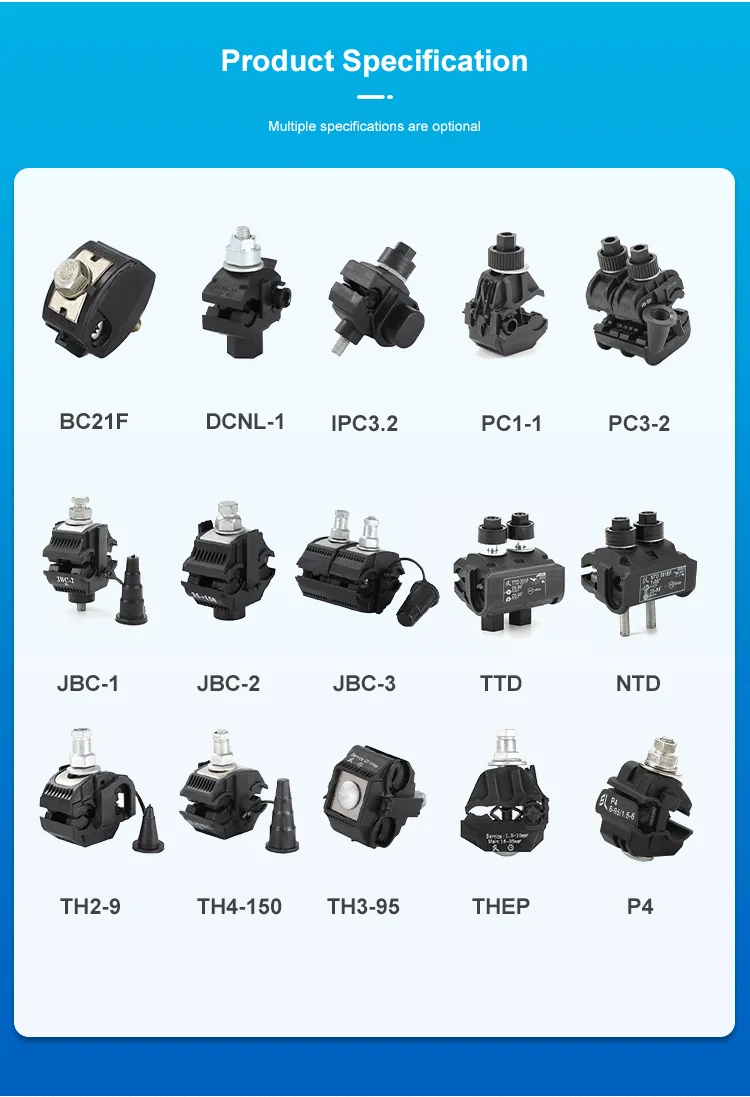 ABC Wire Electrical Insulated Piercing Connectors 1KV