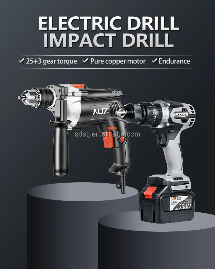 18v Li-ion 2*4000mah Two Speed High Drilling Performance Electric ...