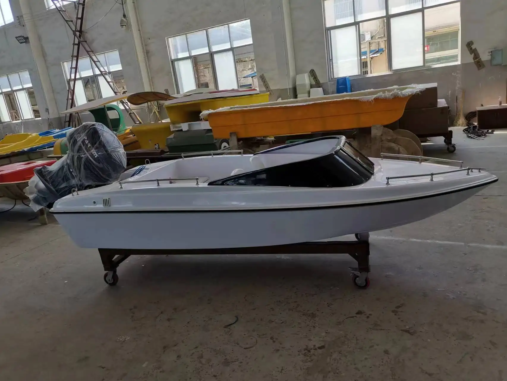 Glass Fiber Reinforced Plastic Speedboat 4/6/8 People Open Boat ...