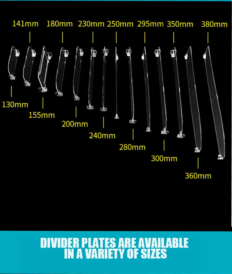 Acrylic Cigarette Pusher - Adjustable Spring Loaded Shelf Dividers for ...