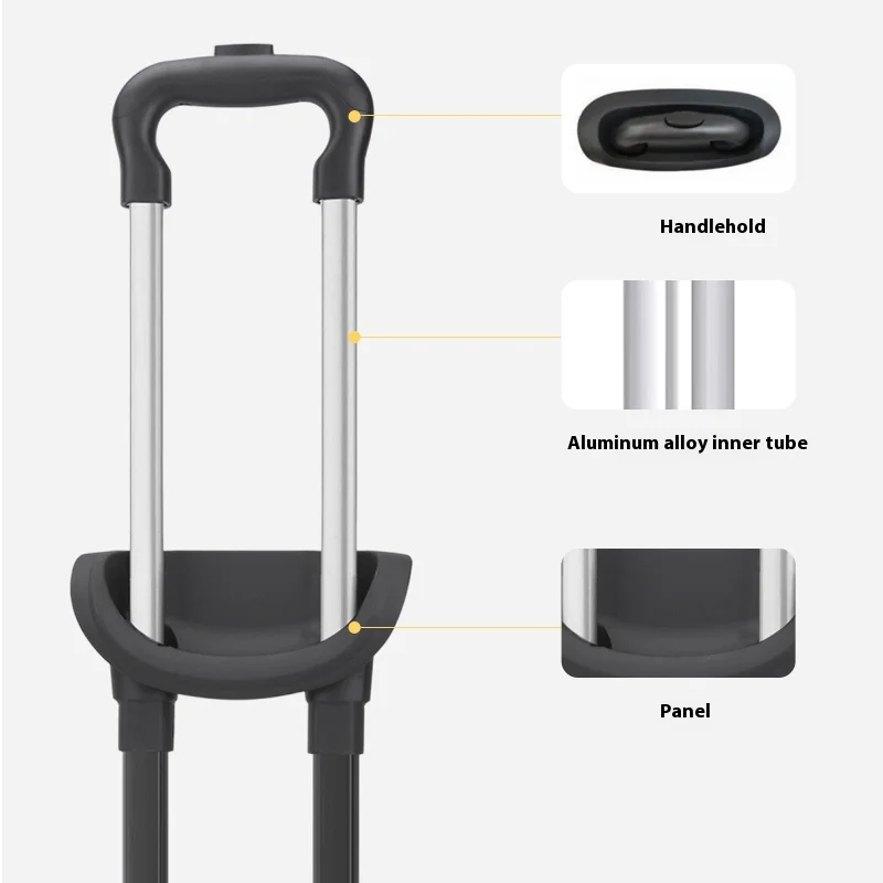 Double Pole Suitcase Telescopic Luggage Trolley Bag Extension Handles ...