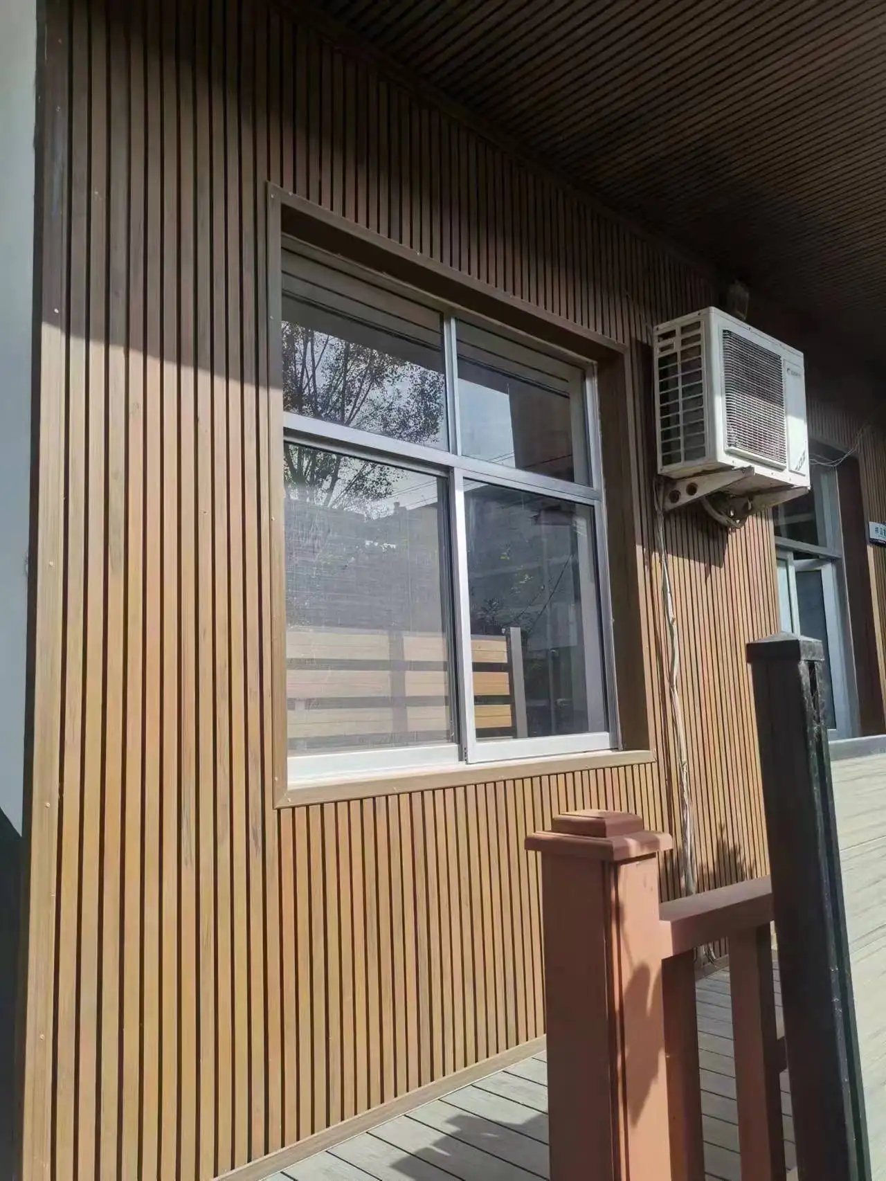 Exterior Wpc Composite Louver Paneling Wall Pvc Plastic Wall Cladding ...