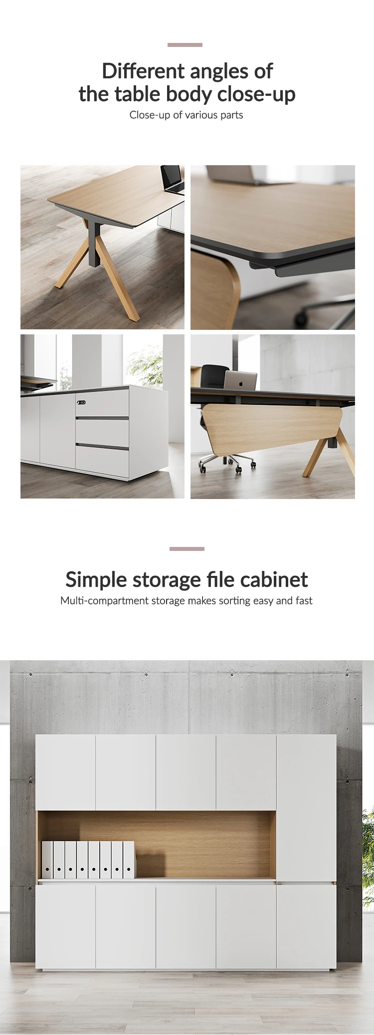 High Quality Custom Made Modern Luxury L-Shape Wood Manager CEO Desk ...