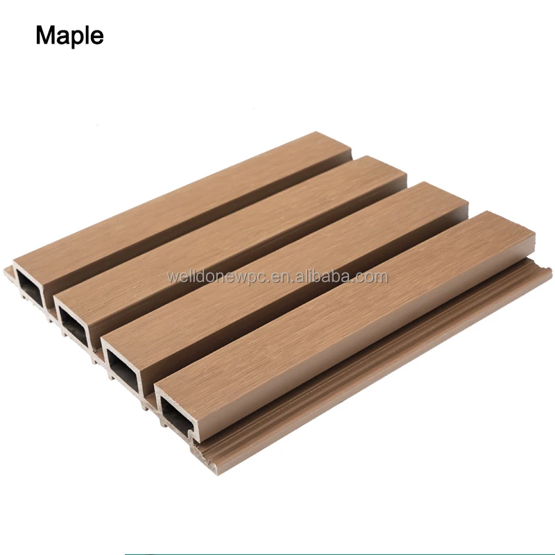 Waterproof Wpc Wall Panel Slatted Composite Cladding Board - Buy Wpc Wall Panel Exterior Wall ...