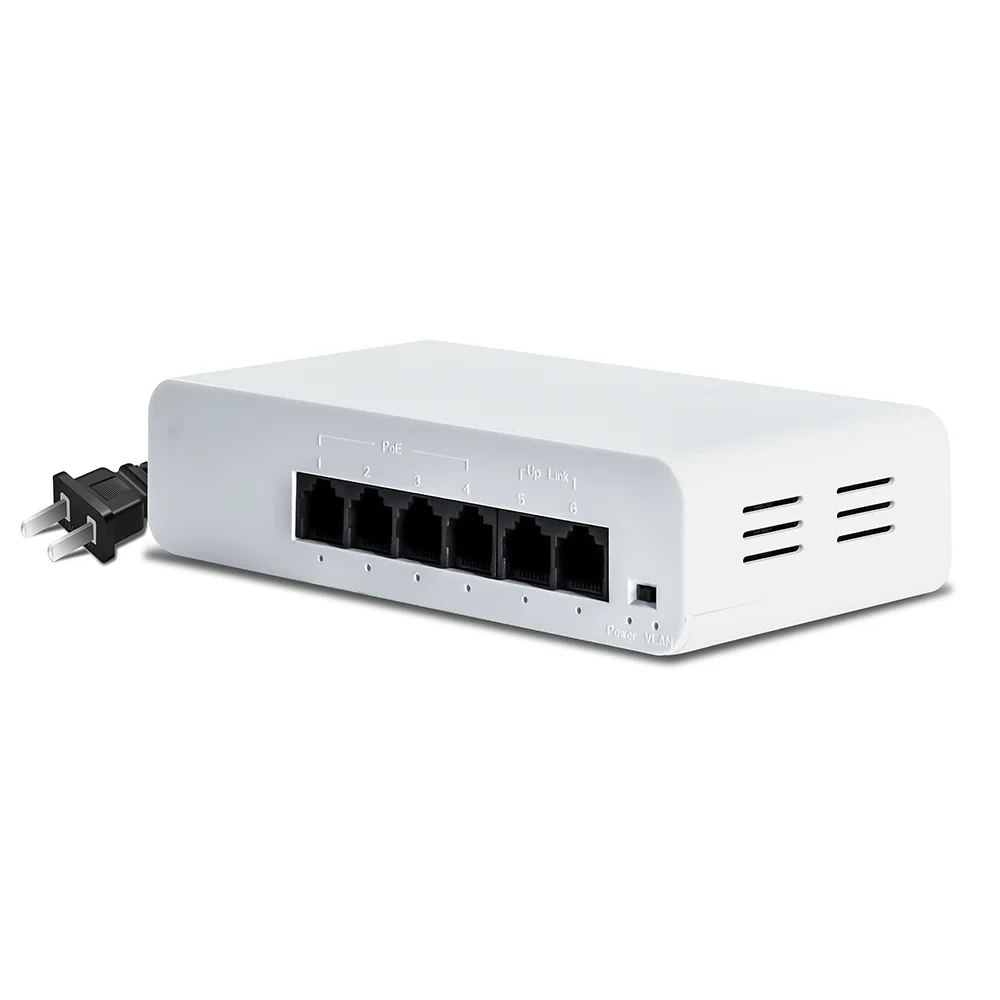 4 Port 100mbps Active Poe Switch,Support 802.3af/at Network Switch For ...