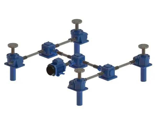 High Efficiency Inverted Translating Screw Jack Lifting System