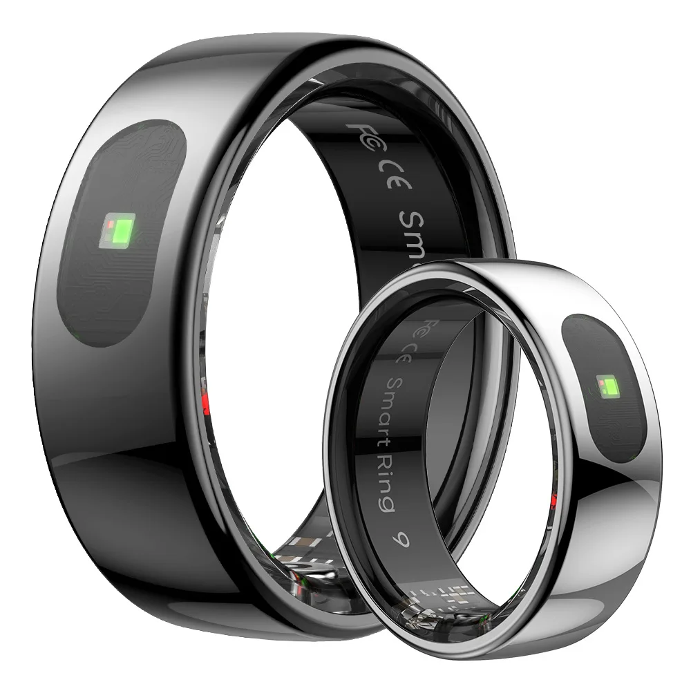 Smart Ring with Touch Screen - Track Health & Control Gestures