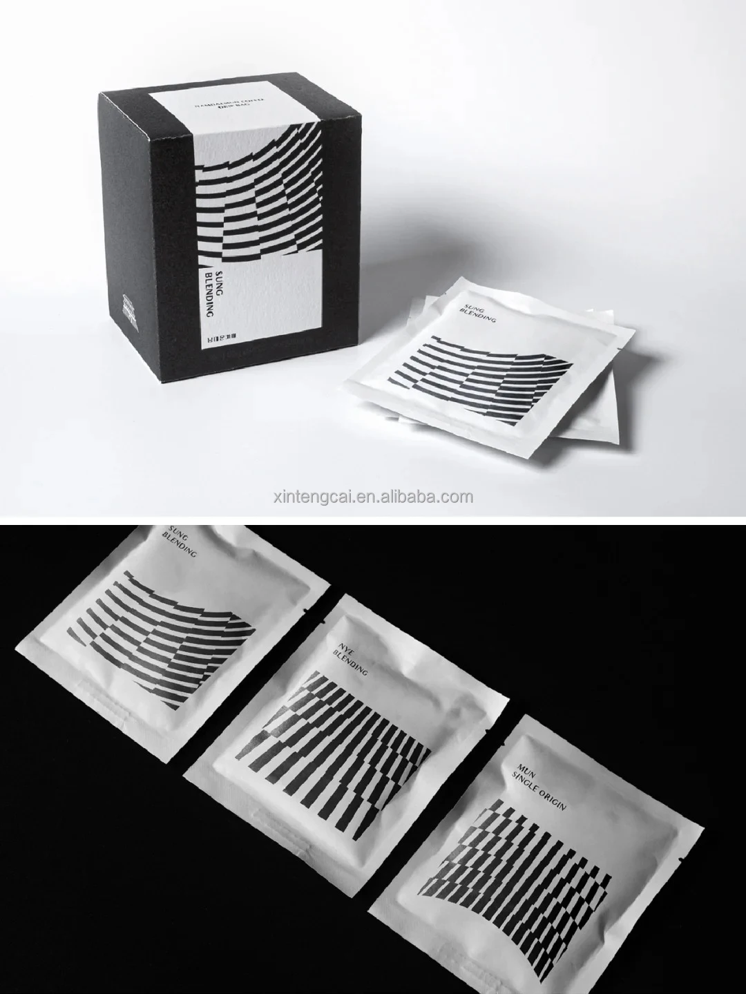 Mystery White Instant Coffee Box Packaging For Small Business Custom ...