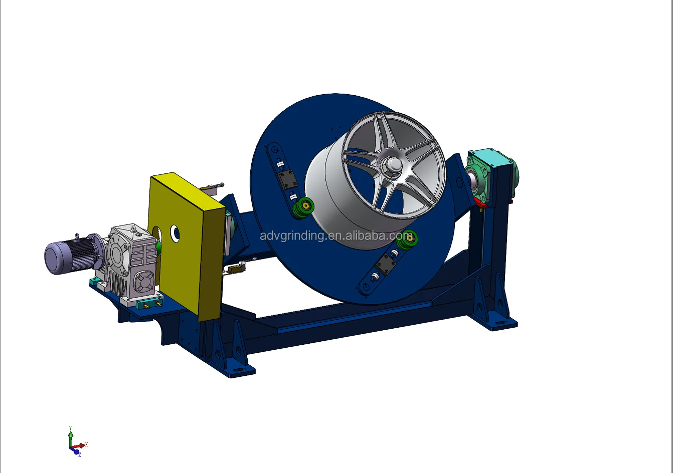 ADV Portable Aluminium Wheel Polish Truck Wheel Chrome Polishing Machine