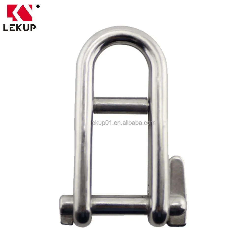 8mm High Polished Stainless Steel AISI304/316 Long D Shackle Key Safety ...