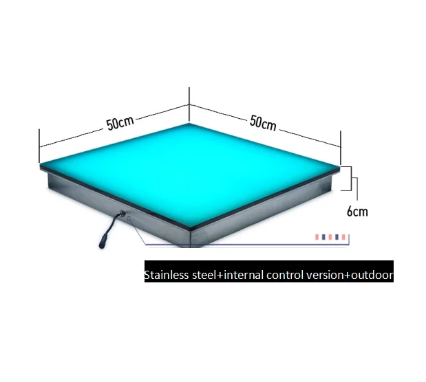 Buried Led Square Floor Tile Lamp In Outdoor Park Shopping Mallluminous ...