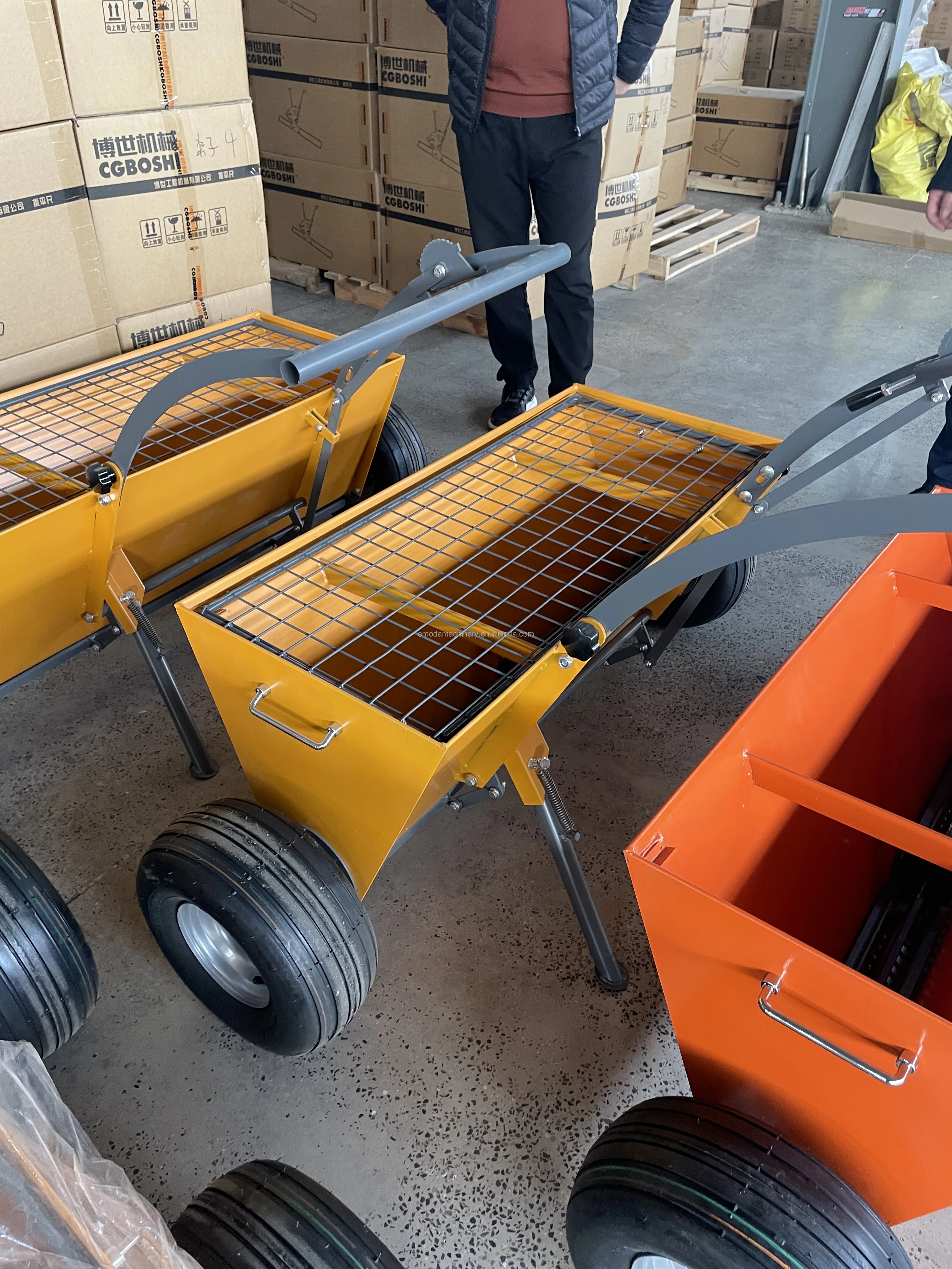 Hand Push Material Spreader Concrete Material Spreading For Sale - Buy ...