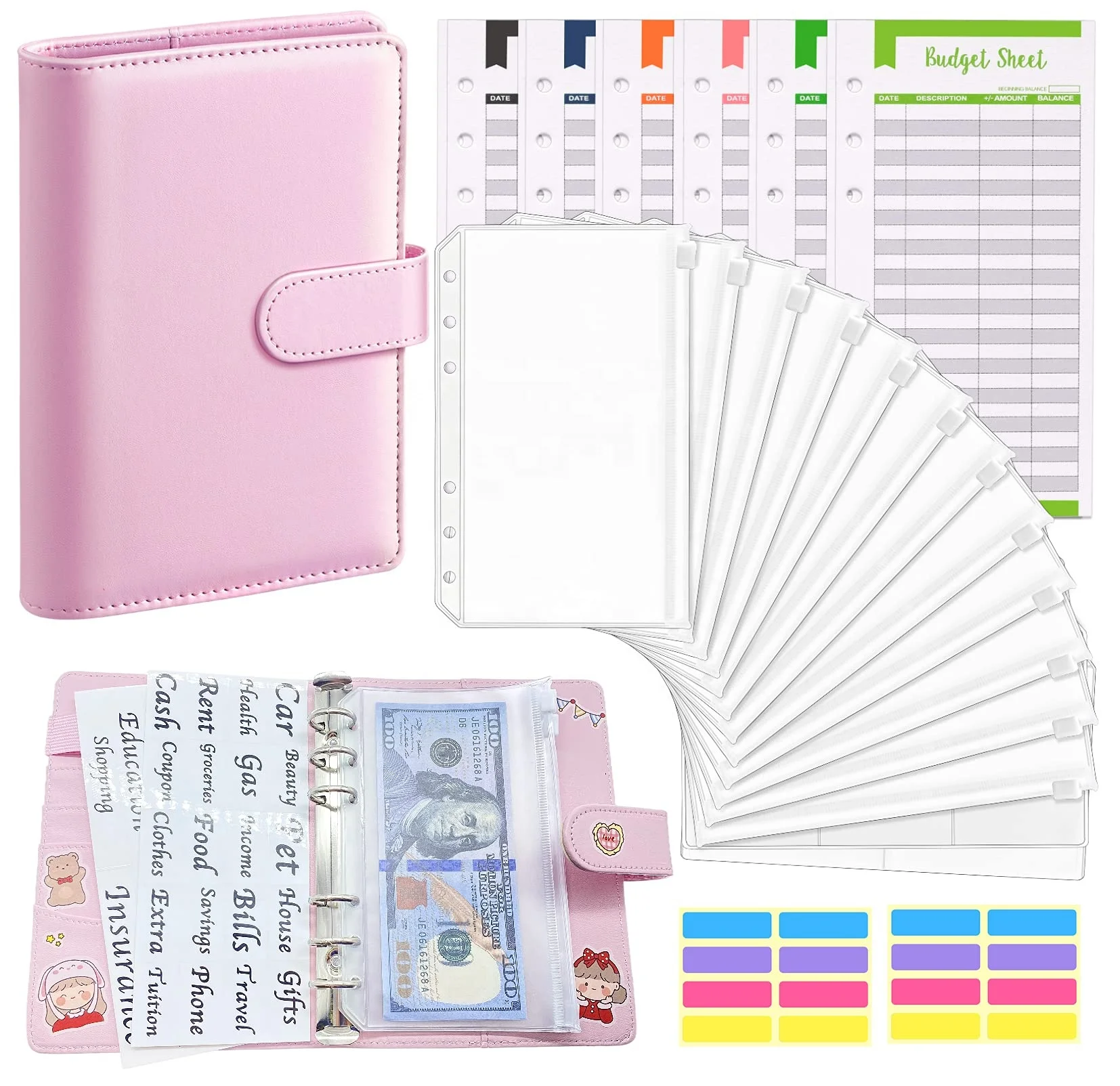 Cash Envelope Budget System Binder Custom Notebook Manufacturer ...