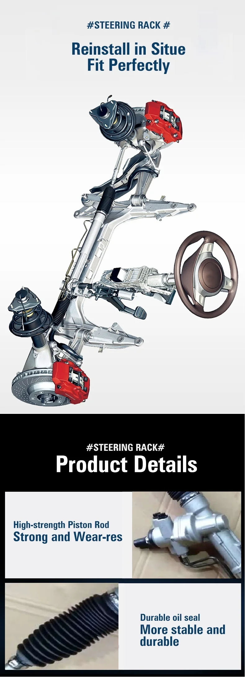 MAICTOP Power Steering Rack OEM 44250-42100 for RAV4 SXA11 LHD