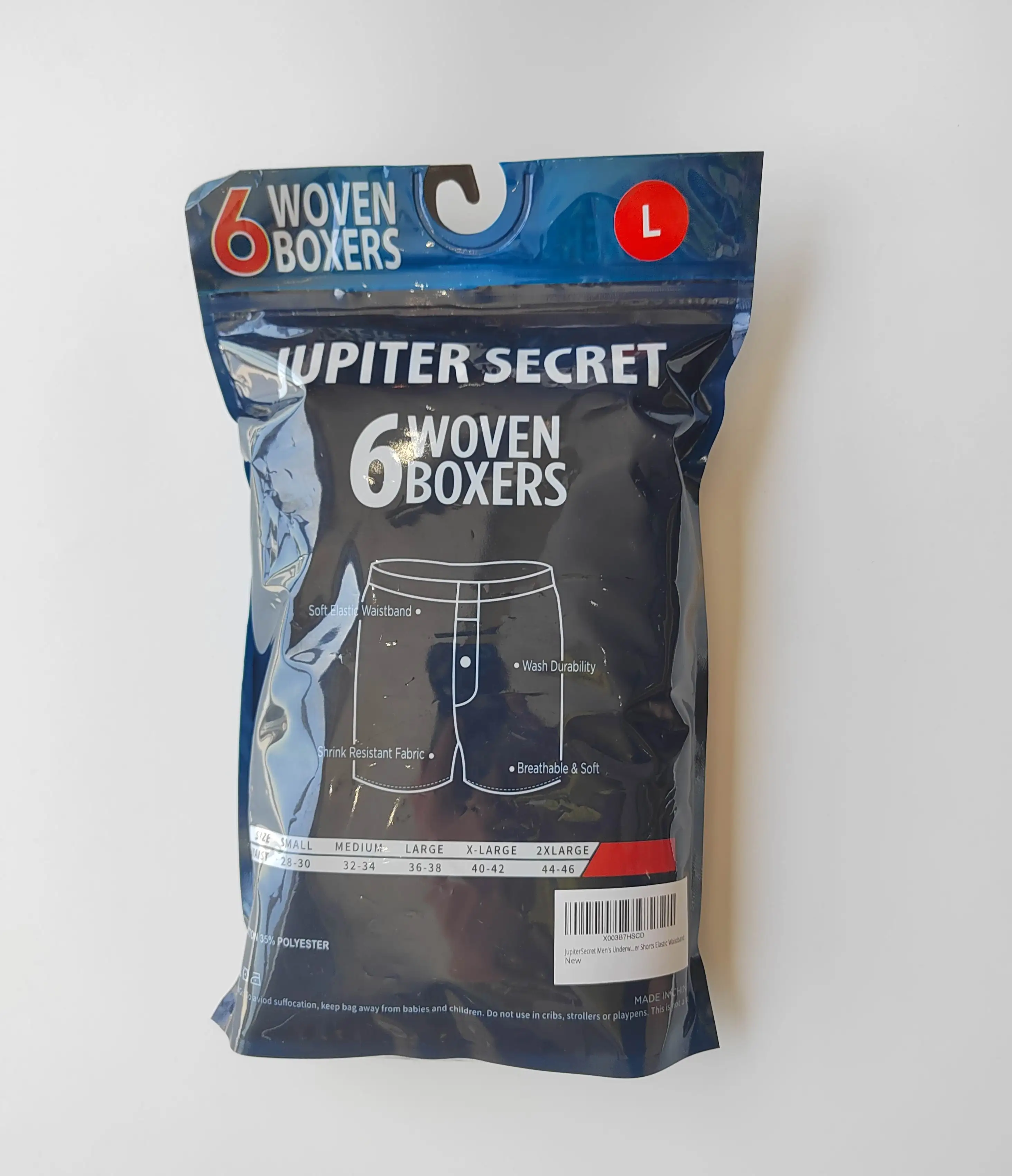 6-pack Men Woven Plaid Striped Patterns Boxers Underwear Premium ...