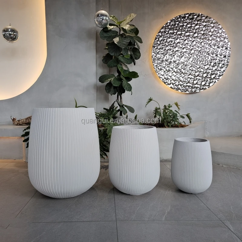 2024 Customized Large Clay Flower Pots - Hand Carved Planter