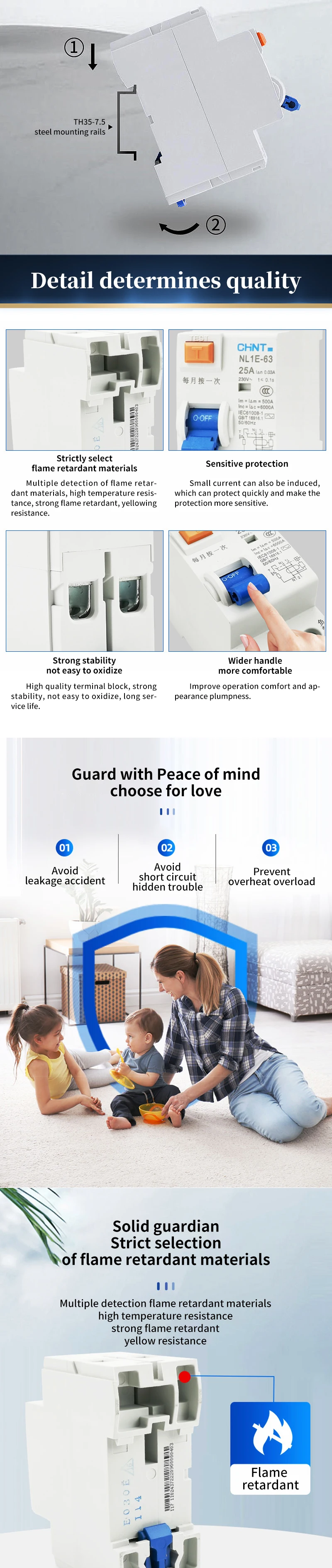 CHINT RCOB - Reliable Circuit Breaker for Overload Protection