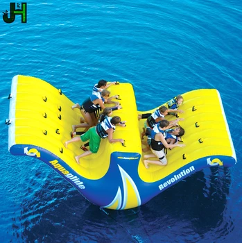 Inflatable Water Totter Aqua Water Slides Rockers Floating Climbing ...