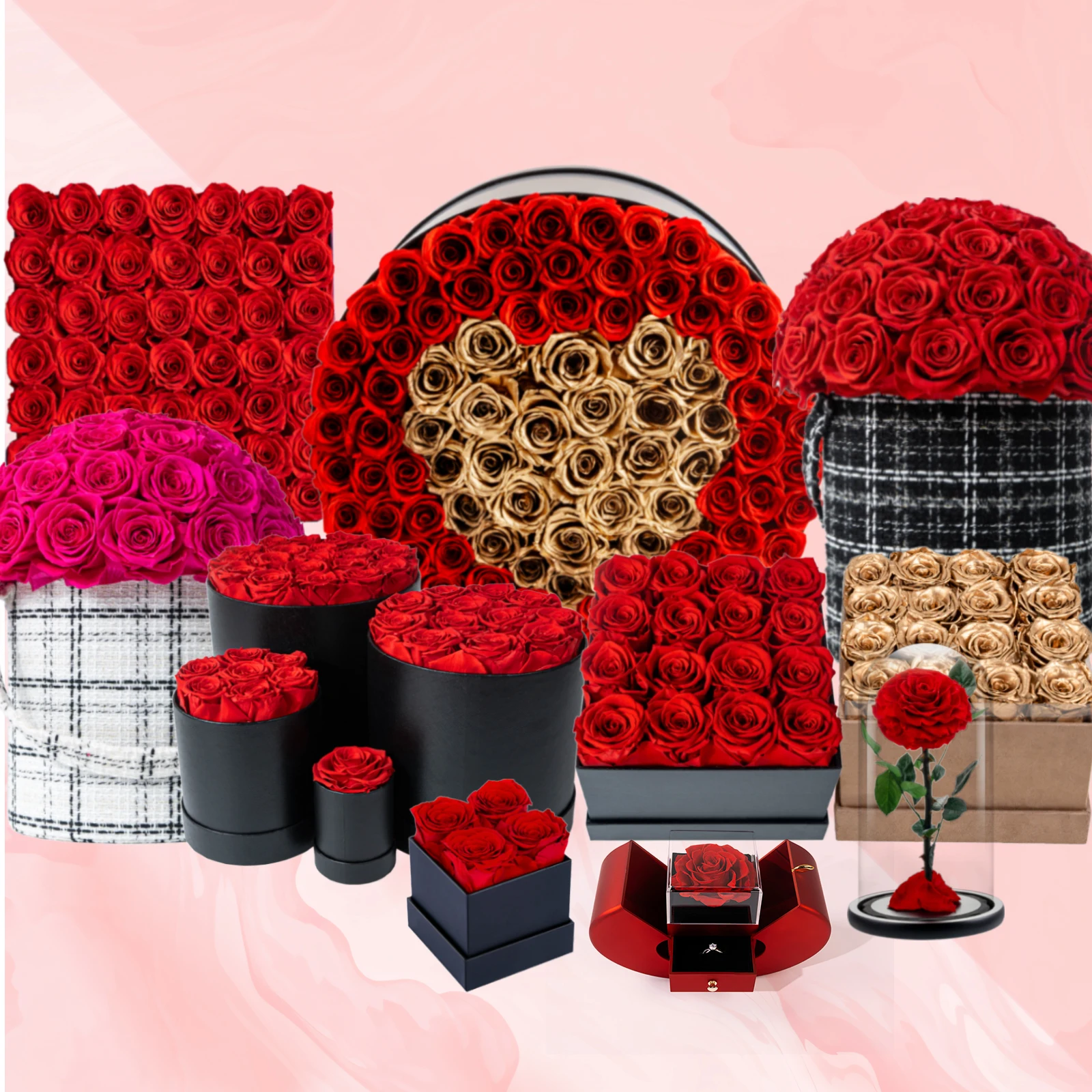 2025 New Product Valentine's Day Ideas Gift 100 Forever Rose Custom ...