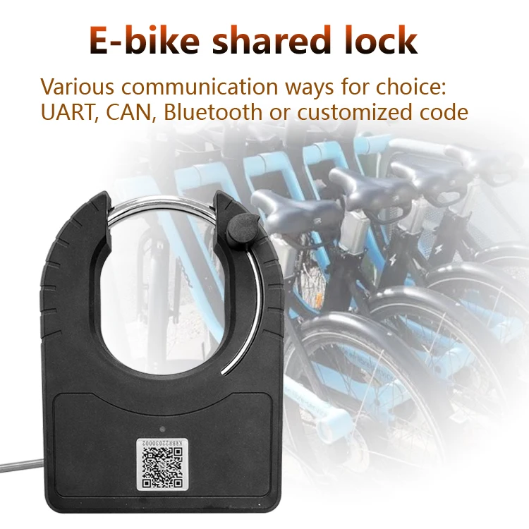 Waterproof QR Code Scanning Bike Lock - Horseshoe Frame Lock