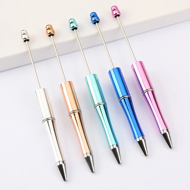 Direct Factory Wholesale Beaded Pens Personalized Diy Bead Pens Plastic ...