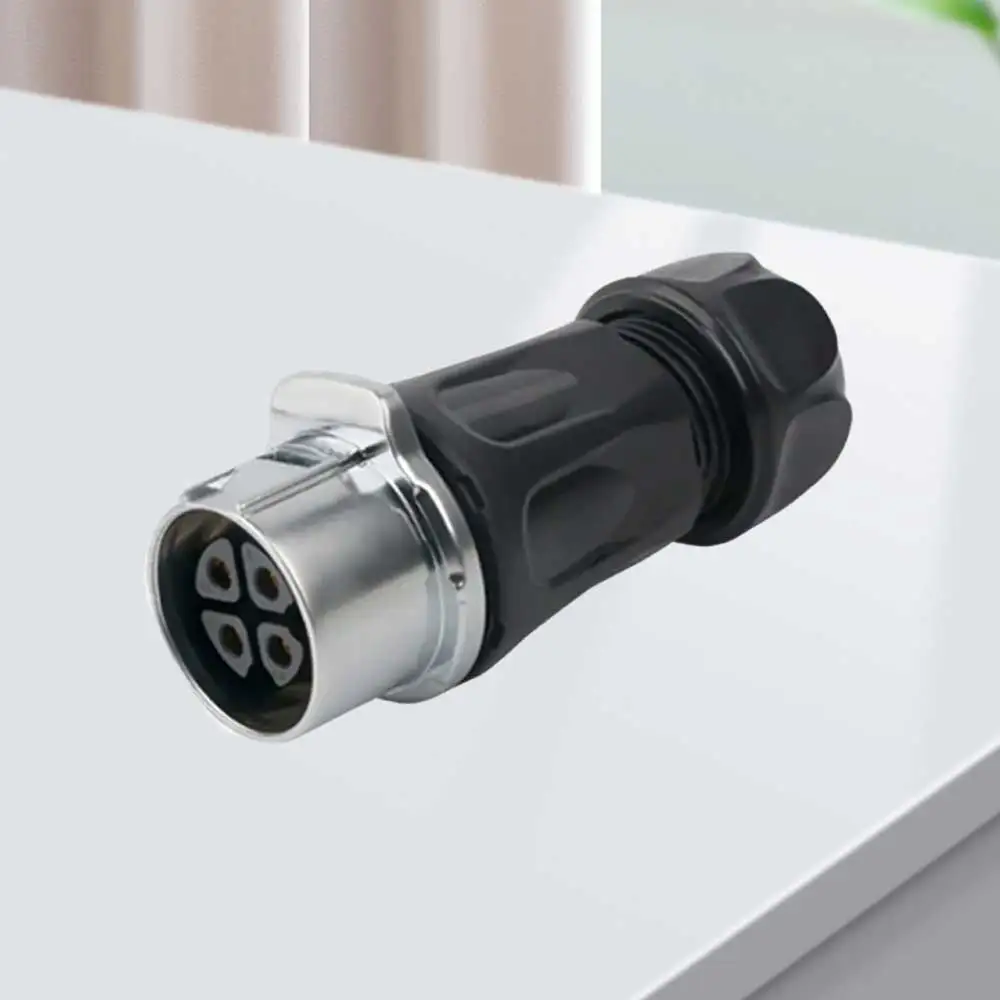 Oswell Plug Socket 4 Pin Cable Connector Waterproof 4pin Power ...