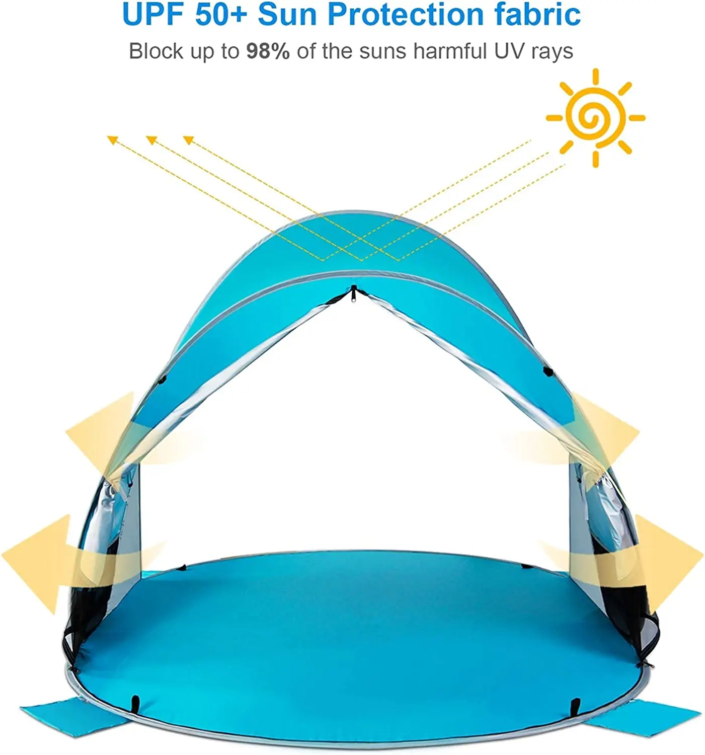 Camping Portable Beach Shelter - UV Protection & Ventilation