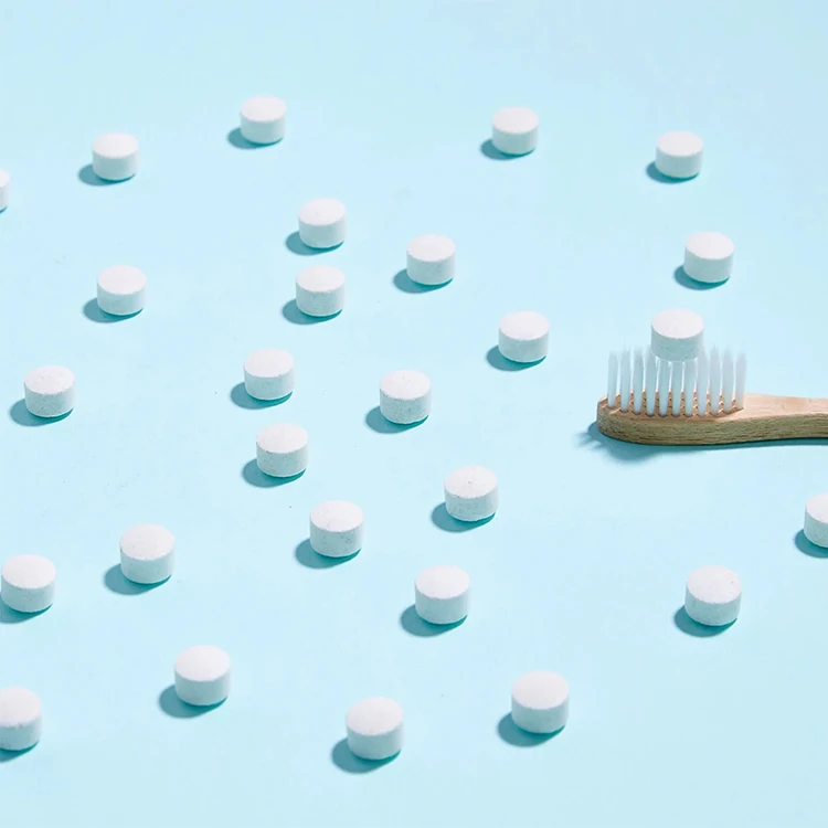 Mint Flavored Nano Hydroxyapatite Toothpaste Tablets Chewable Mouthwash ...