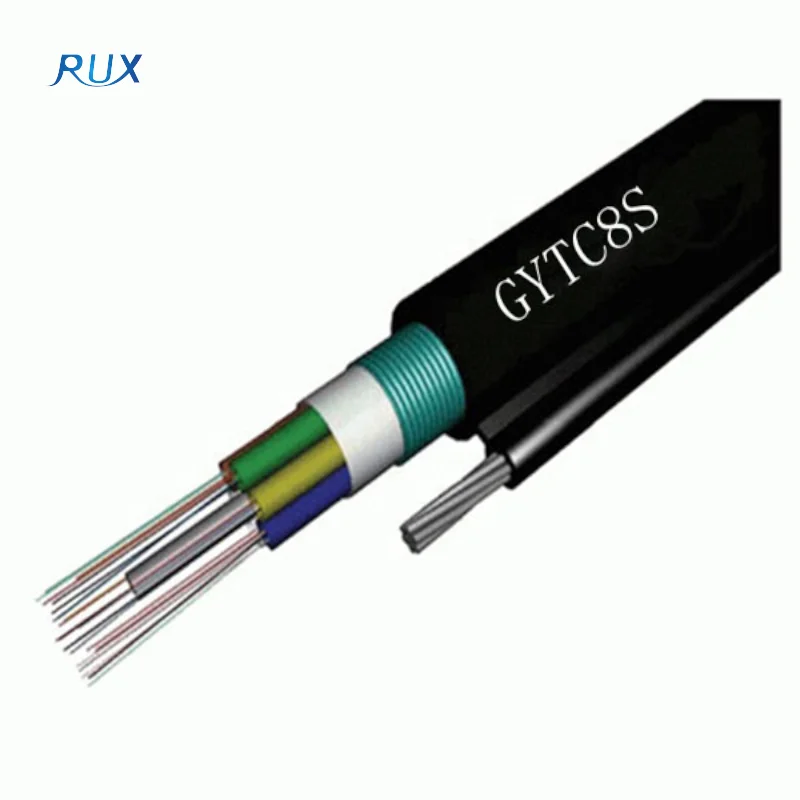 Outdoor Gytc8s 24 Core Figure 8 Aerial Armoured Optical Fiber Cable - Buy Gytc8s Fiber Optic ...