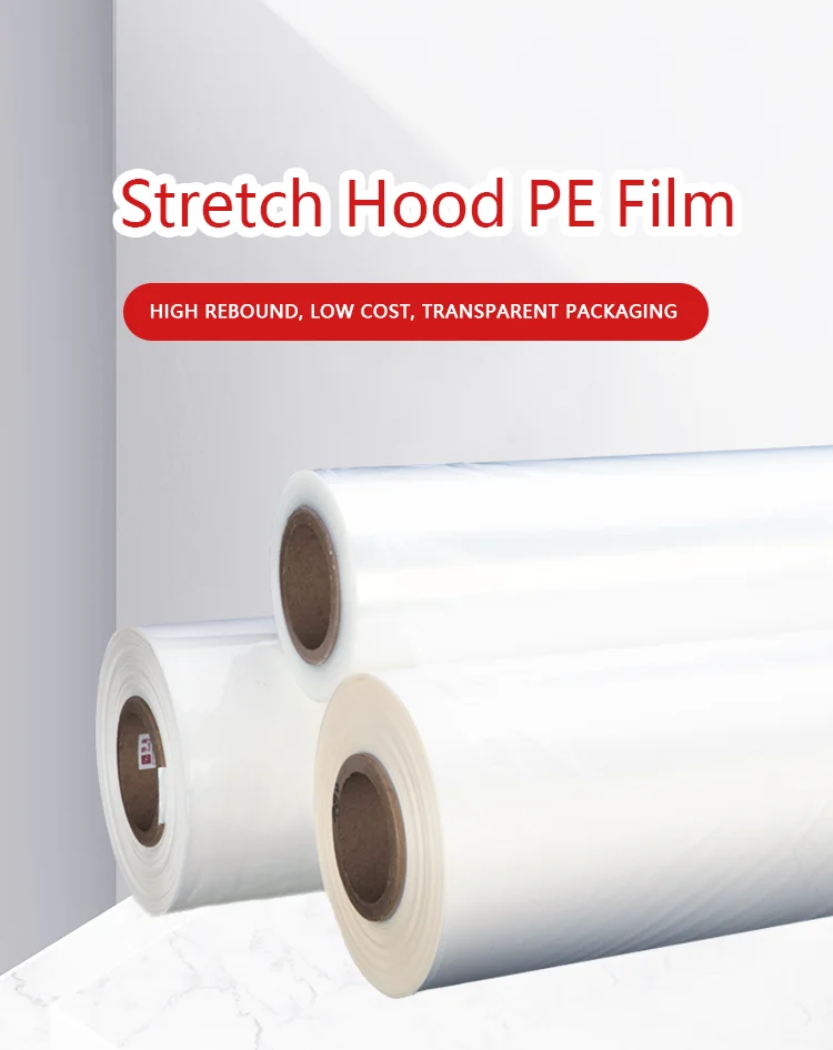 Pe Stretch Hood Film Wrapping Packaging Ldpe Pe Film Transparent ...