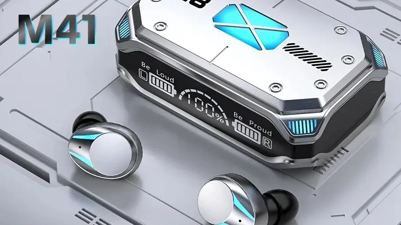 New M41 True Wireless Earbuds Sports In-ear Headphones Lcd Power ...