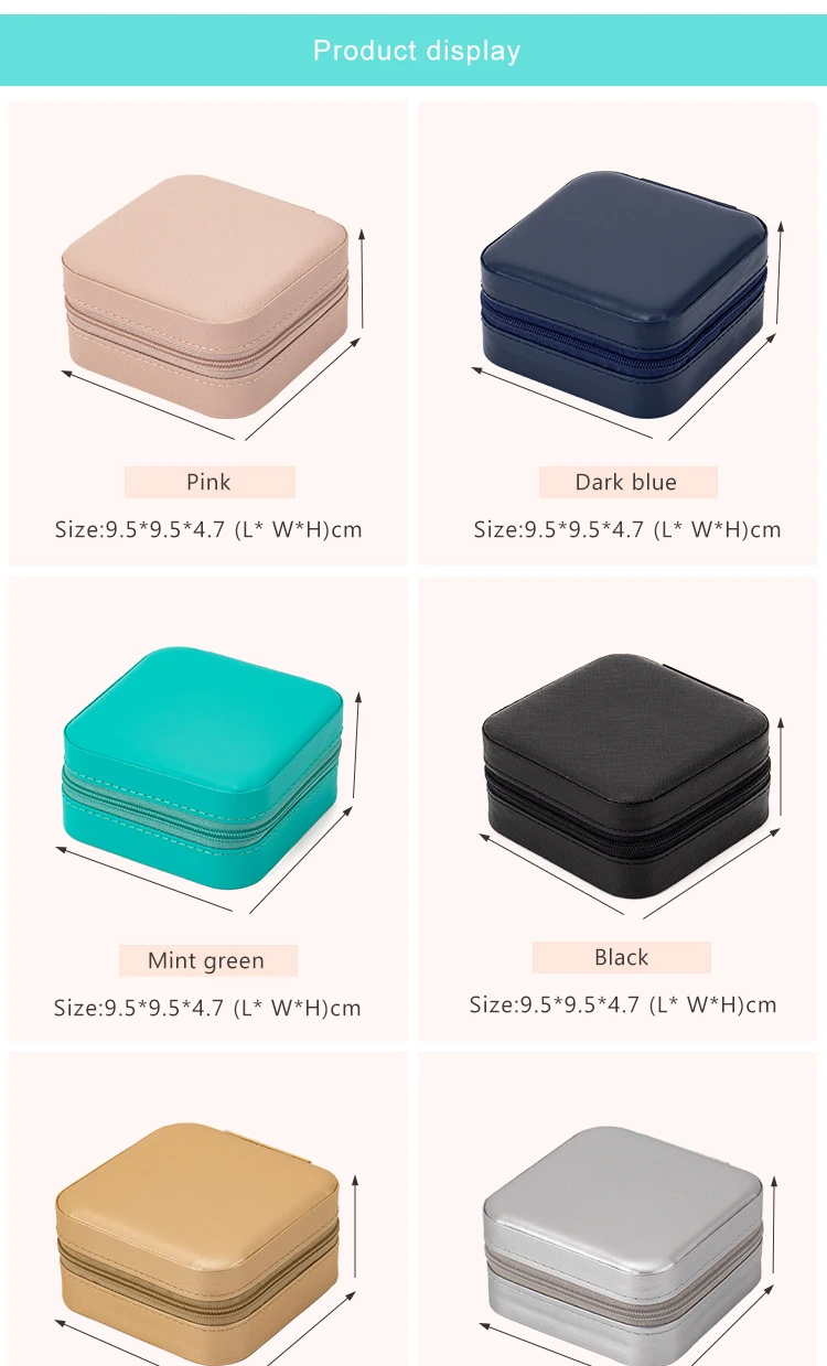 Mini Leather PU Travel Jewelry Box - Luxury & Organization