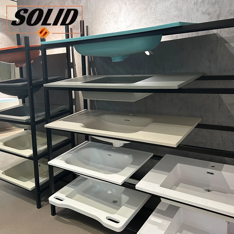 Artificial Stone Wash Basin Hotel Countertop Sink Bathroom Modern Sink ...