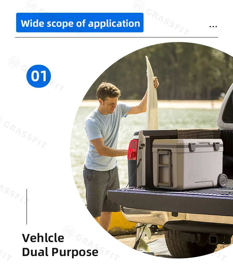 26l 28qt Pu Ice Cooler Box Leak Proof High Capacity Hard Cooler Outdoor ...