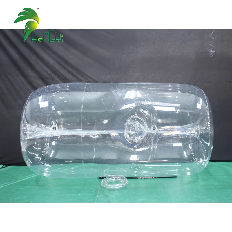 Newest Clear PVC Cylinder Shape Inflatable Body Suit by Hongyi