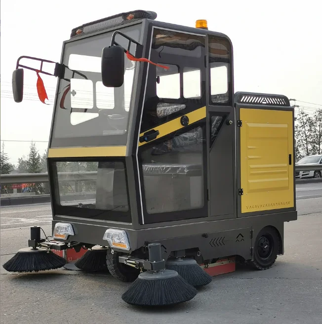 Ride On Road Floor Sweeper Full Closed Electric Auto-dumping Big Street ...